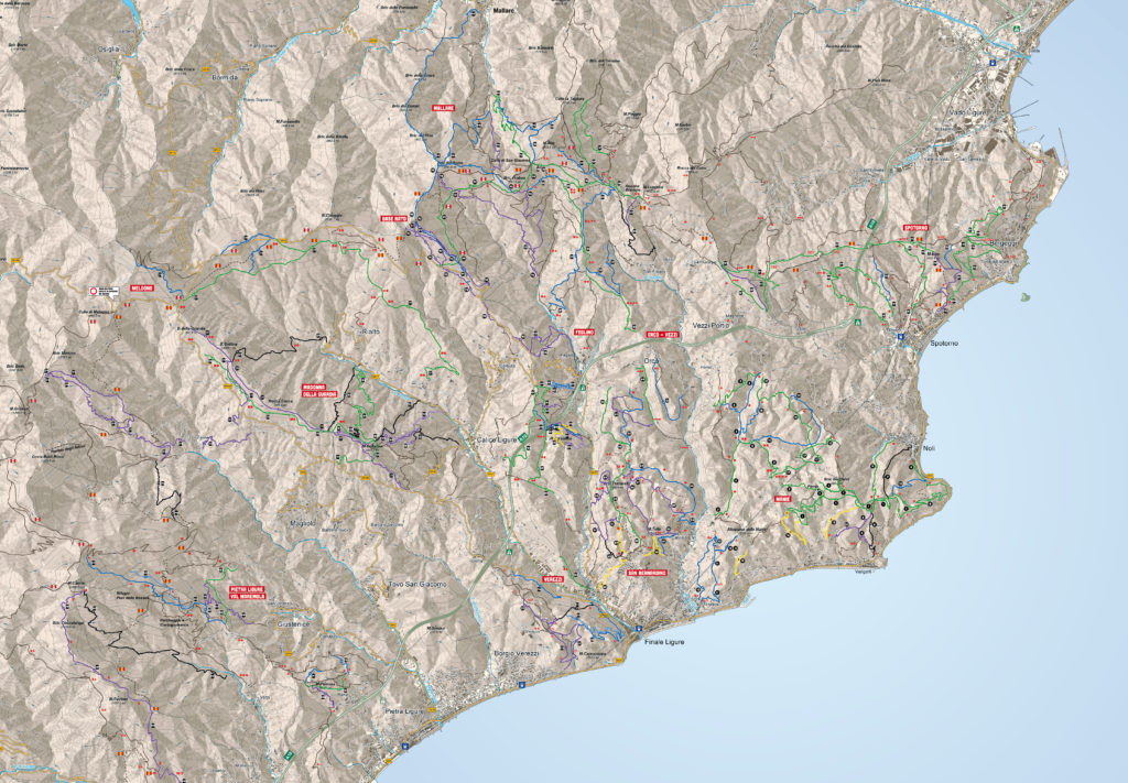 Nuova mappa del Finalese con 120 sentieri e tracce GPS - EBIKE MAG
